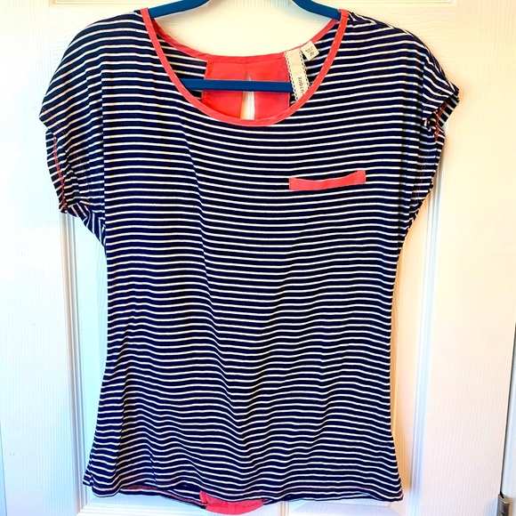Robin K | Tops | Robin K Striped Blouse | Poshmark